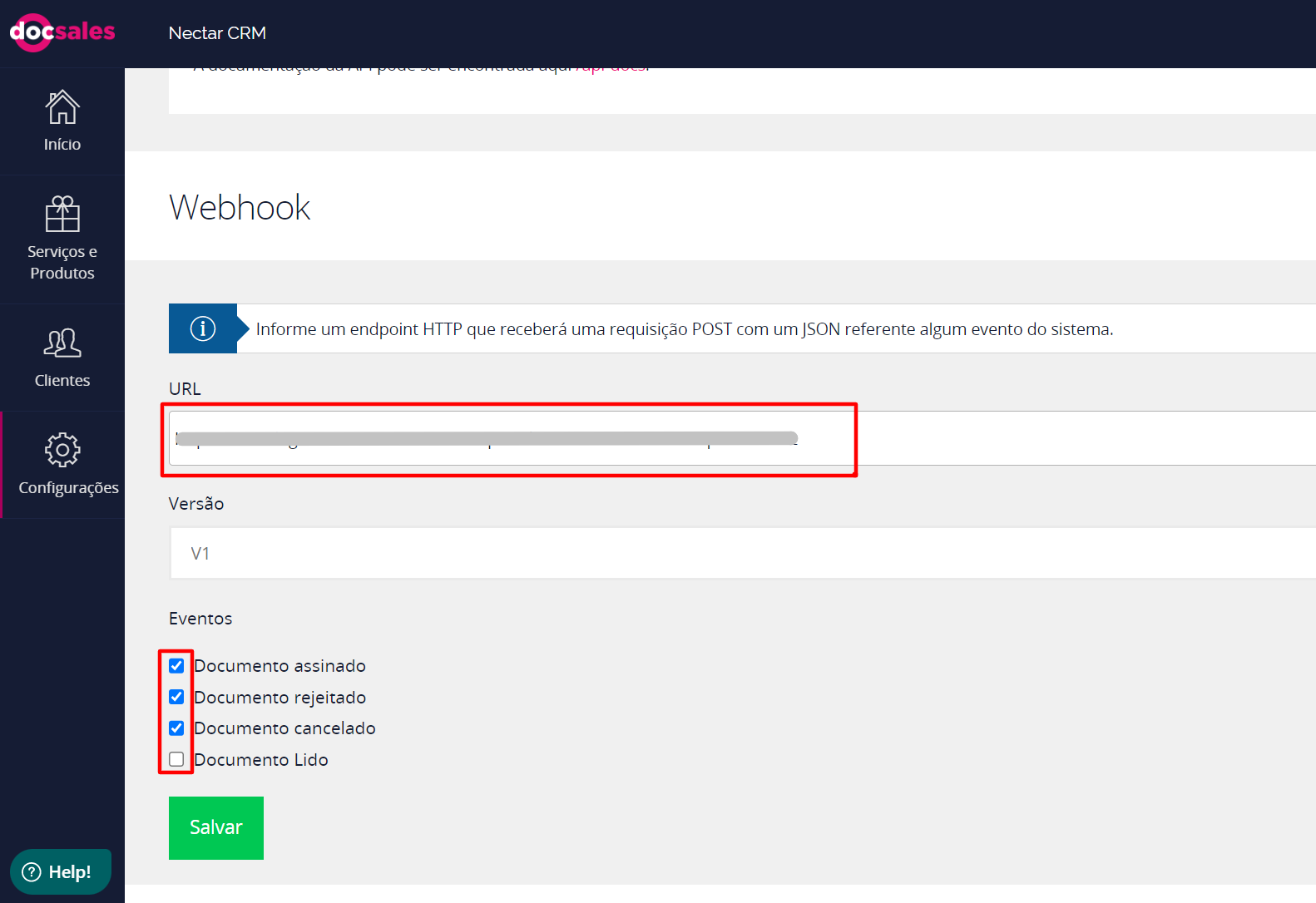 DocSales – Central de Ajuda | NectarCRM